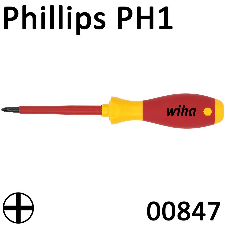 Tô vít 4 cạnh PH1 PH2 loại cách điện 1000v Wiha 00847 Wiha 00848 Made ...