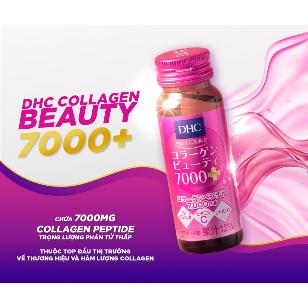 Combo 3 hộp Collagen DHC Nước uống collagen Collagen Beauty 7000 Plus (30 lọ) | Shopee Việt Nam
