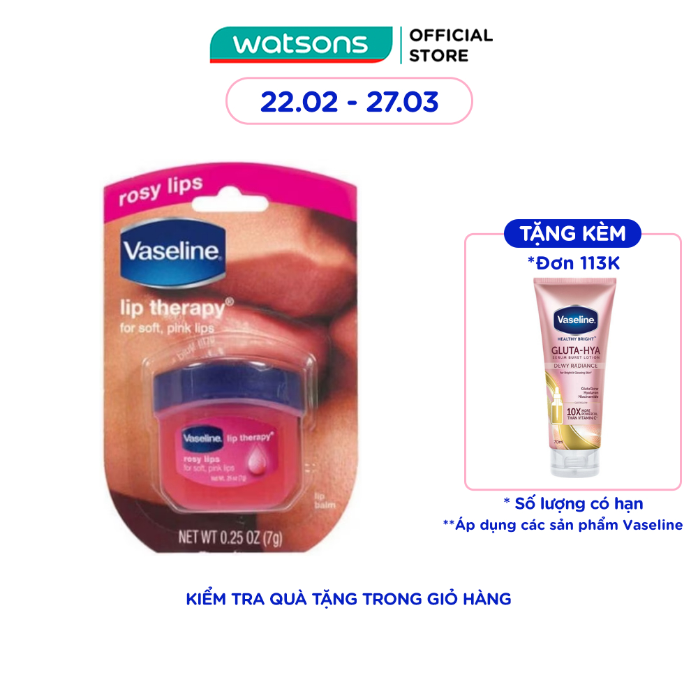 Sáp Dưỡng Môi Vaseline Hồng Xinh 7g | Shopee Việt Nam
