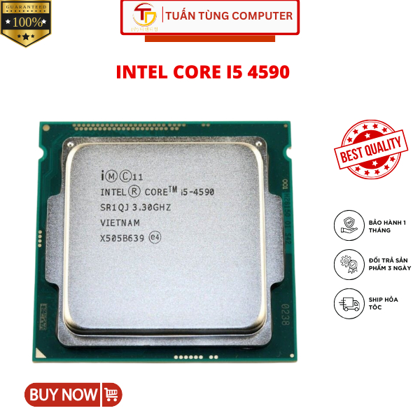 Intel Core i5 4590 socket 1150 tặng kèm keo Bảo hành 1 Tháng - Phụ kiện ...