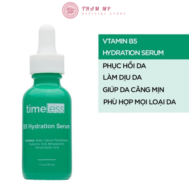 Tinh Chất Cấp Nước, Phục Hồi Da Timeless Vitamin B5 Hyaluronic Acid Serum 30ml | Shopee Việt Nam