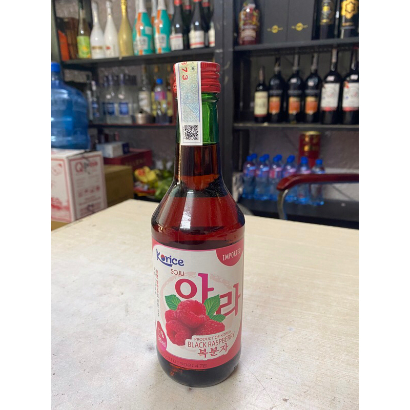 Soju Sô Chu Hàn Quốc KORICE Black RASPBERRY 12% 360ml- Vị Mâm Xôi( Phúc ...