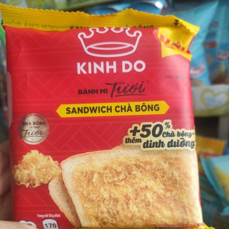 Bánh mì tươi Sandwich chà bông Kinh Đô 50g [HOẢ TỐC] | Shopee Việt Nam