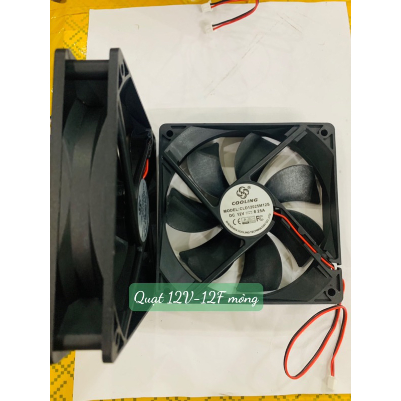 Quạt 12V -12X12F mỏng | Shopee Việt Nam