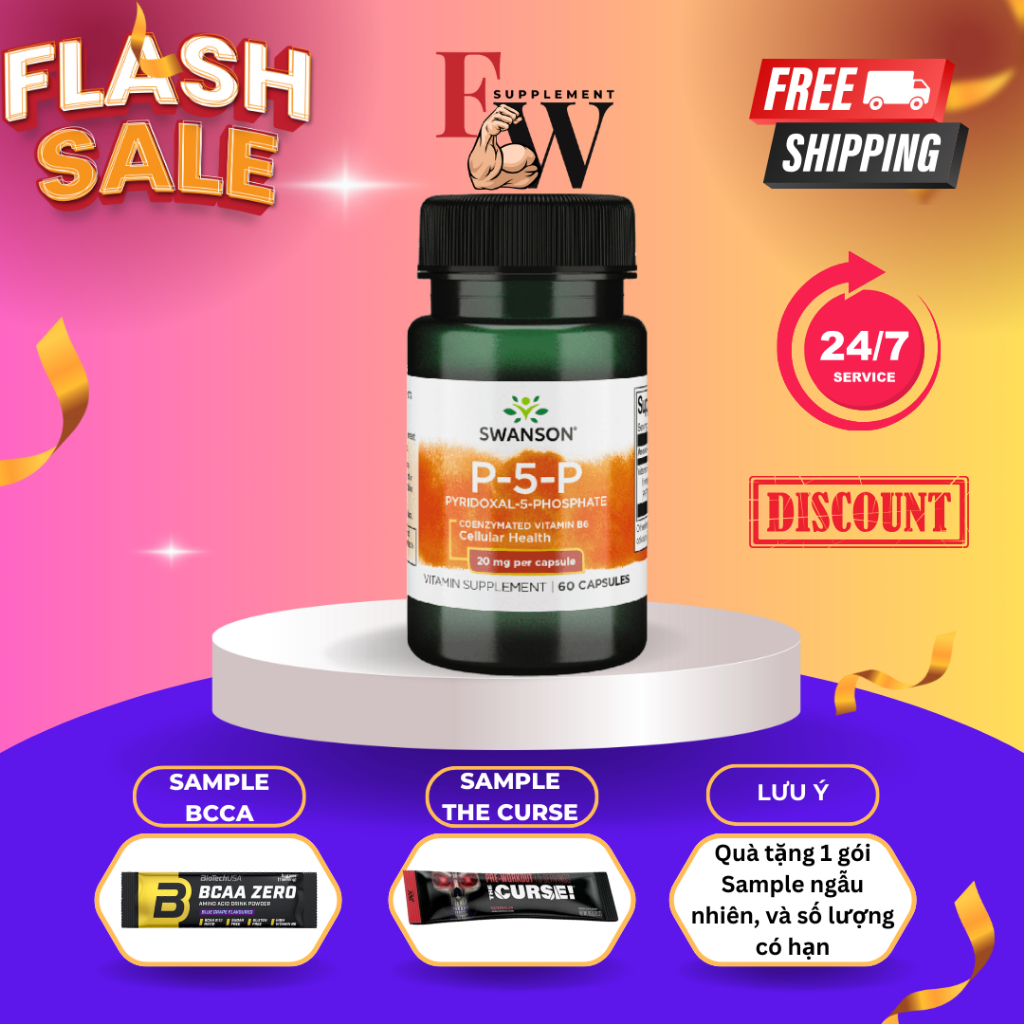 [ SWANSON ] P-5-P ( P5P ) 40MG - HỖ TRỢ TIM MẠCH VÀ TRAO ĐỔI CHẤT CƠ ...