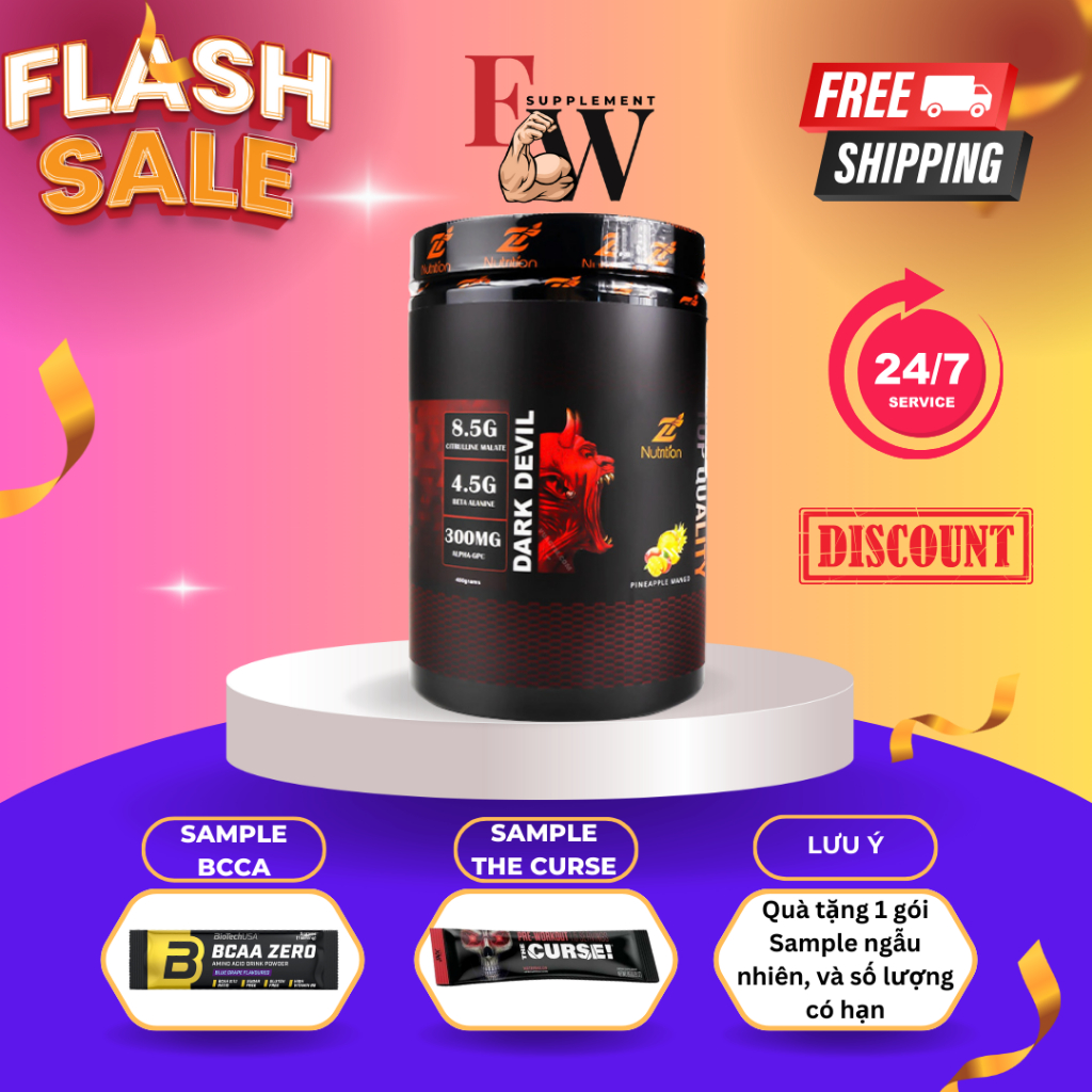 [ SIÊU MẠNH ] PRE WORKOUT DARK DEVIL TĂNG SỨC MẠNH TẬP LUYỆN , TẬP ...