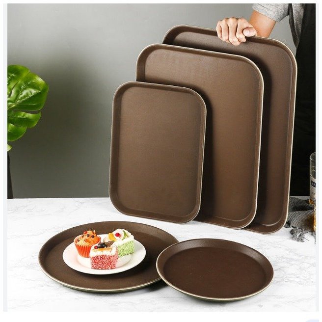 Khay/Mâm Phục Vụ Chống Trượt Chữ Nhật Cỡ Lớn Kích Thước 30x40cm ...