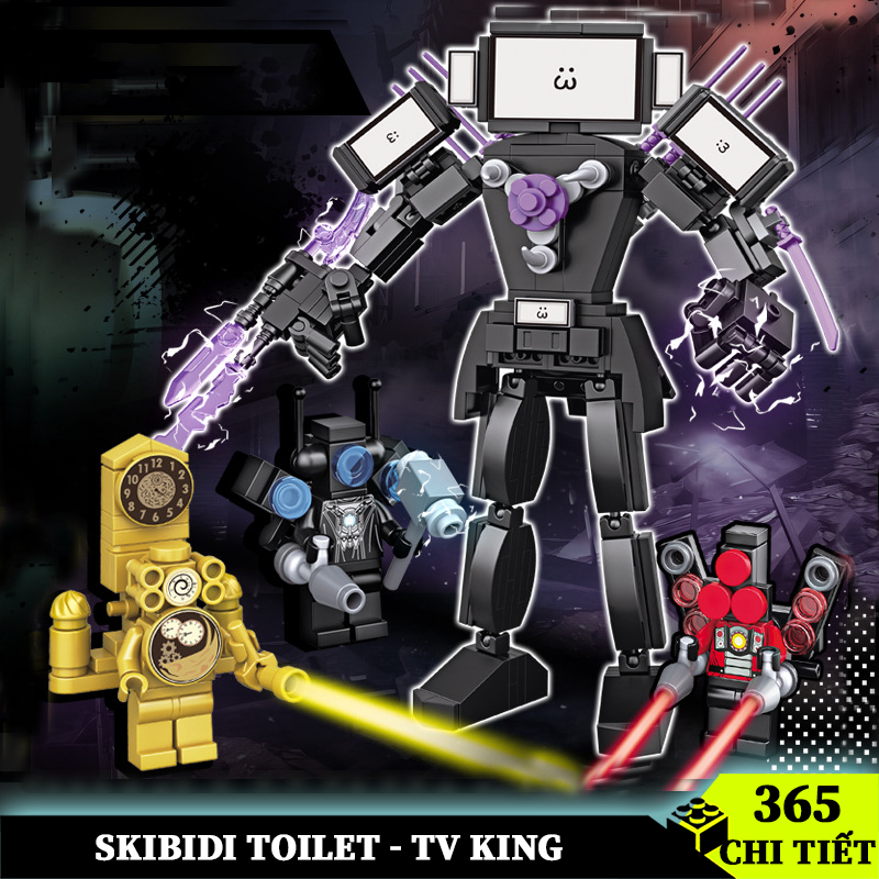Skibidi Toilet Bộ đồ chơi lắp ráp xếp hình Titan Sound Man CameraMan ...