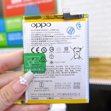 Pin oppo A5 2020 / A9 2020 / A1 mã BLP727 pin zin có siu dán | Shopee ...