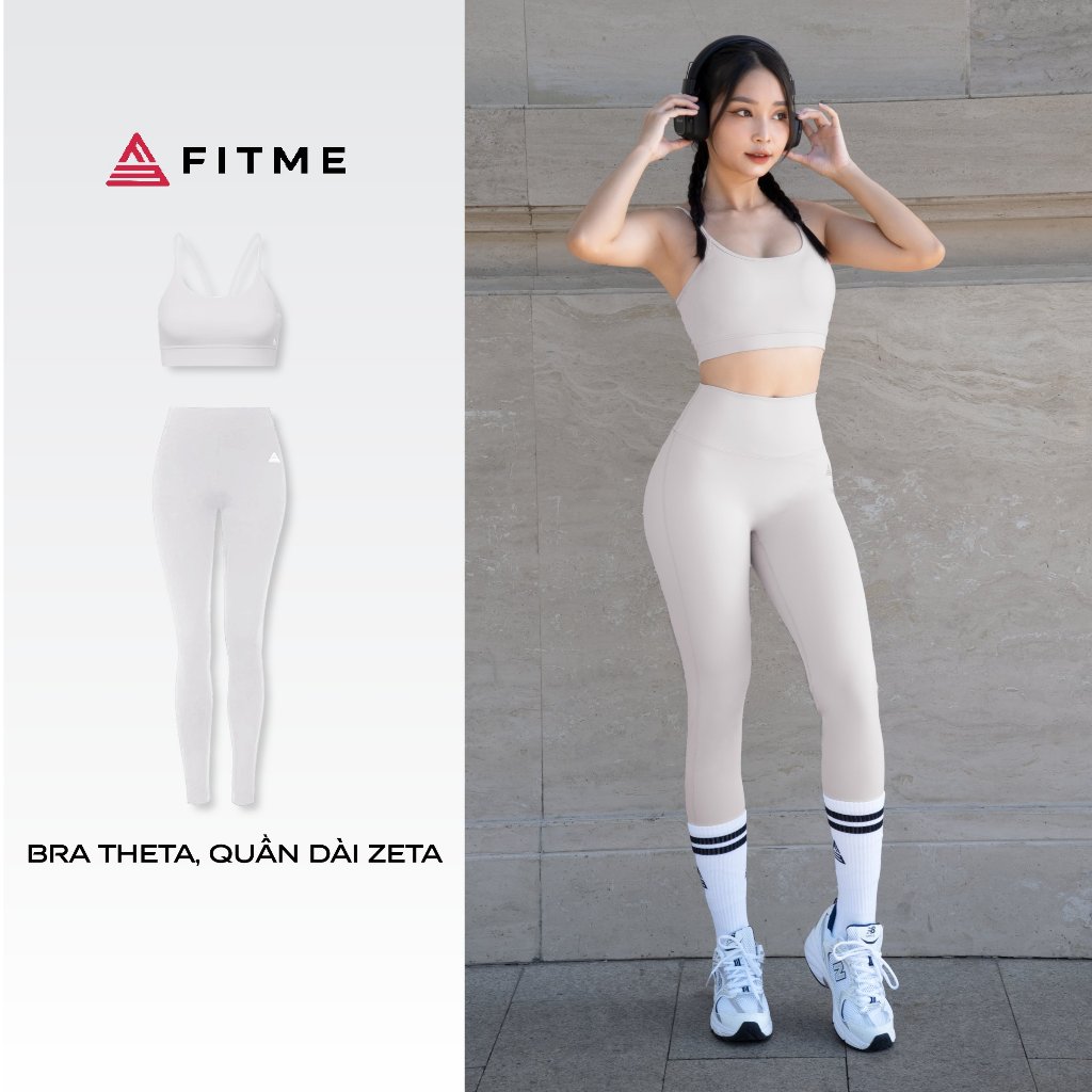 Bộ đồ tập gym yoga Fitme áo bra thể thao Theta, quần legging Zeta Light ...