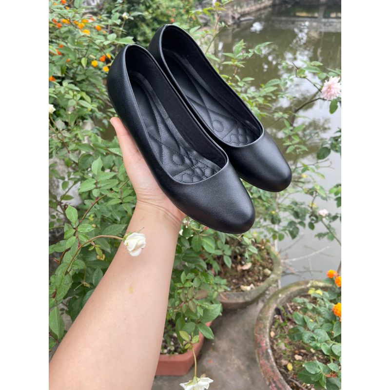 Giày búp bê bệt trơn da mờ mềm mại kèm đế cao su non chống trơn trượt ( giày bigsai 35-42 ...