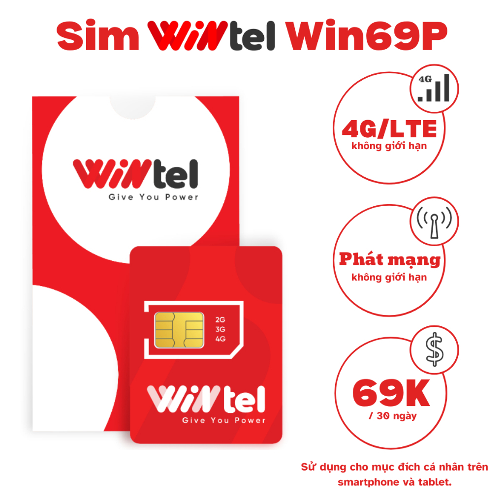 Sim Wintel Win60P win89p (Reddi) sim sky59 sky89 không giới hạn data ...