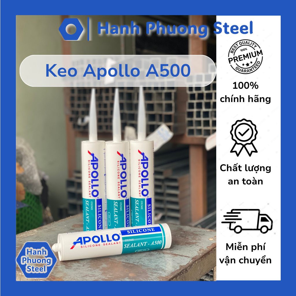 Keo Silicon Apollo A500 - Cực phẩm chống thấm, đủ màu (trắng đục, trắng ...