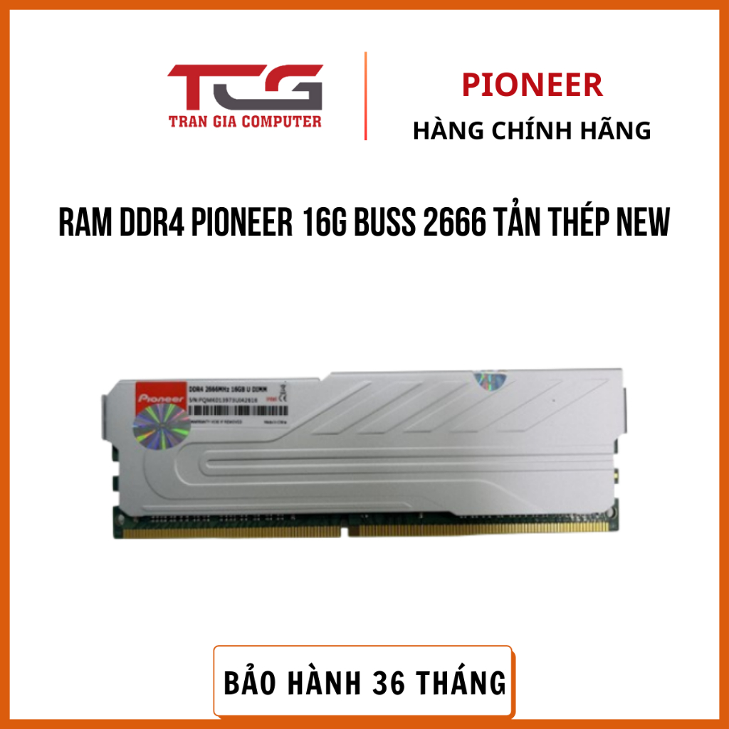 [Voucher Gảm 15% Khi Mua Qua Video] Ram Máy Tính PIONEER DDR4 (2666Mhz/ DDR4/ Không Led) Tản ...