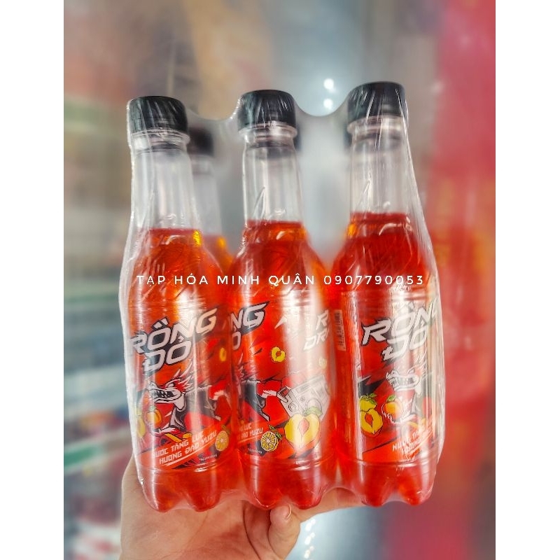 [ LỐC 6 CHAI ] NƯỚC TĂNG LỰC RỒNG ĐỎ VỊ ĐÀO YUZU | Shopee Việt Nam