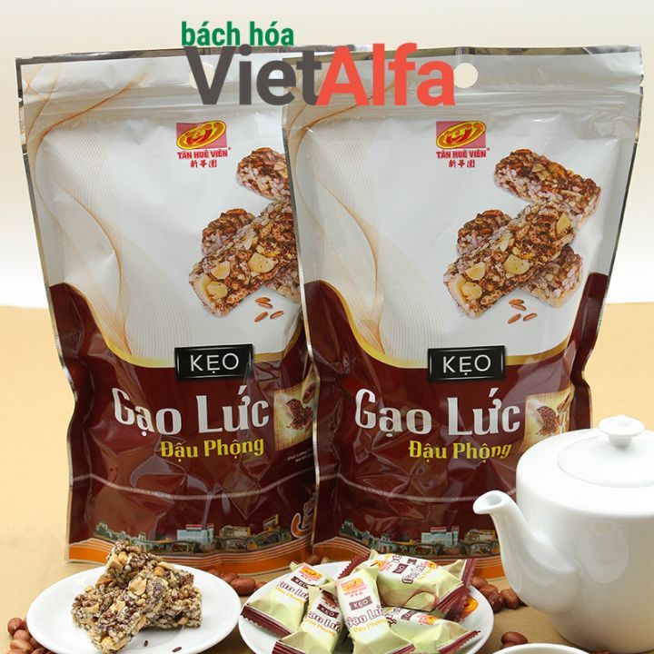 [Giao nhanh] Kẹo gạo lức đậu phộng 250gr Tân Huê Viên Brown rice peanut ...