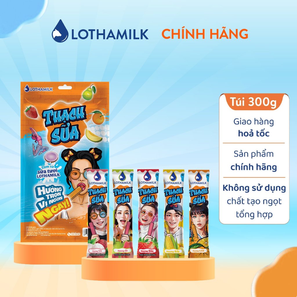 Thạch Sữa Lothamilk túi mix vị 300g | Shopee Việt Nam