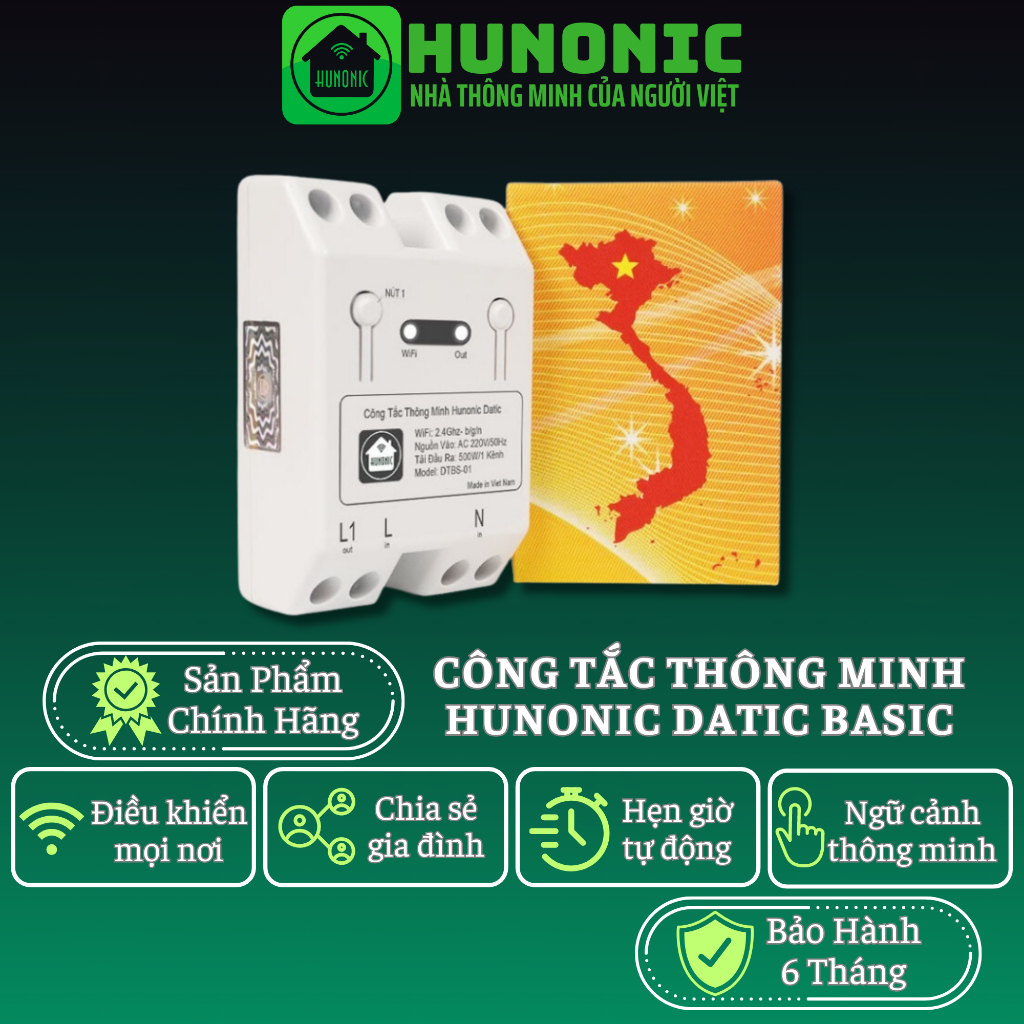 Công Tắc Thông Minh Hunonic Datic Basic | Shopee Việt Nam