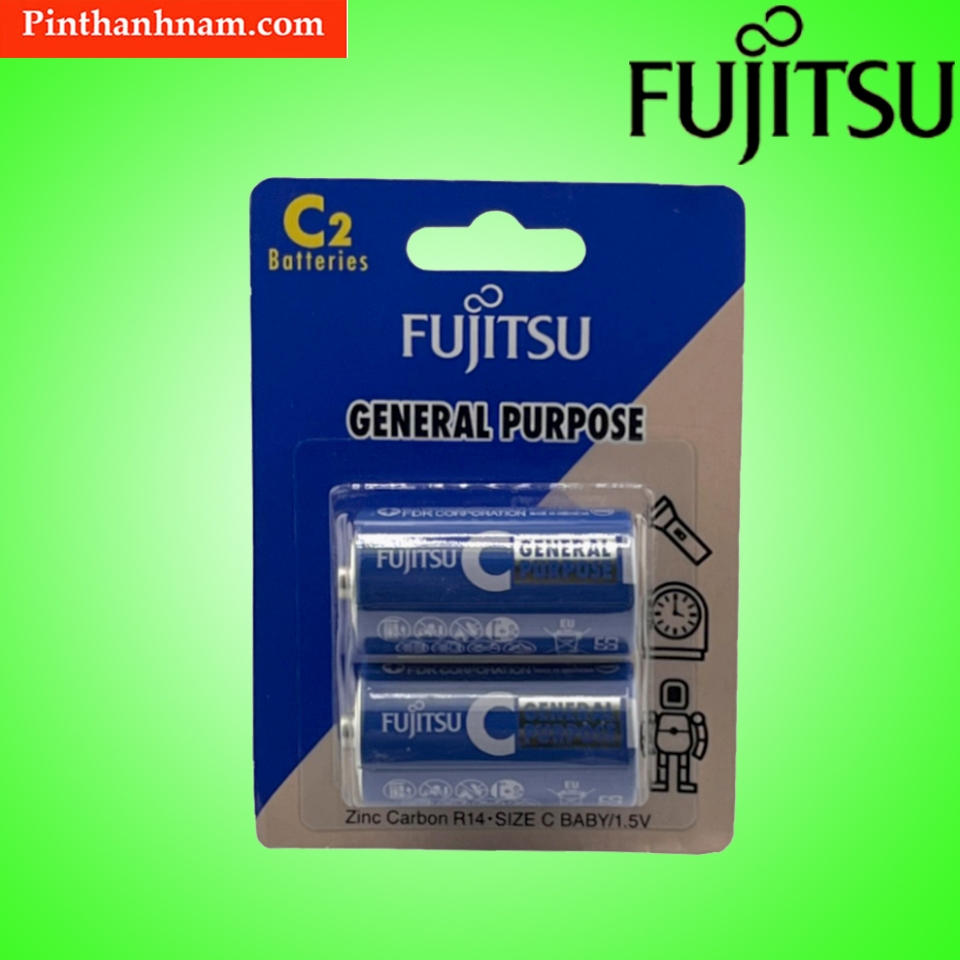 Pin Trung Fujitsu R14P Vỉ Giấy Chính Hãng Xuất Xứ Indonesia | Shopee ...
