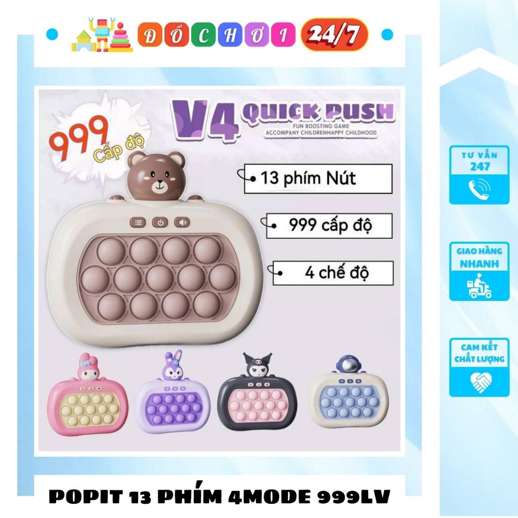 Máy Chơi Game Cầm Tay POP IT Điện Tử BẢN NÂNG CẤP - Mẫu 3 - POPIT PRO ...