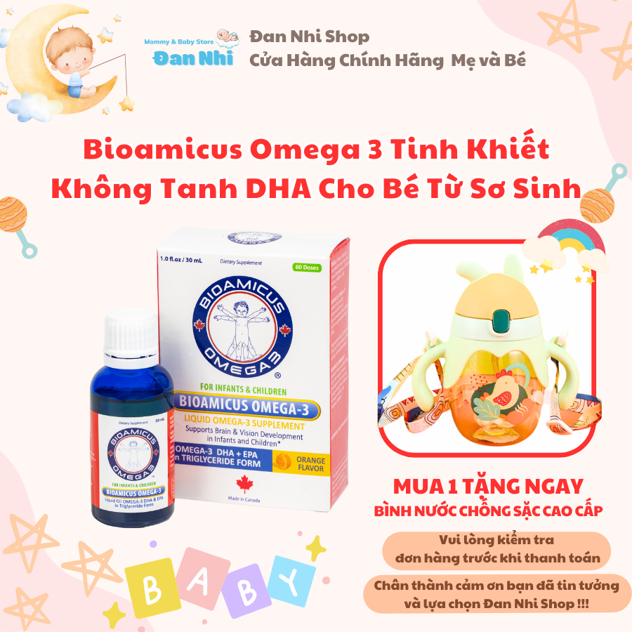 Bioamicus Omega 3 Tinh Khiết Không Tanh Bổ Sung DHA Giúp Bé Thông Minh ...
