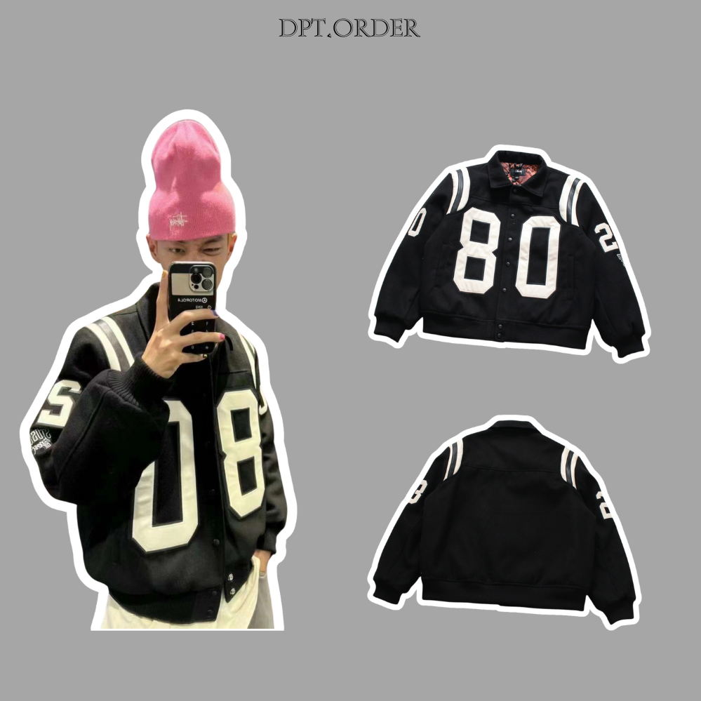 (Best Quality) Áo Khoác Varsity Stu 80 WOOL VARSITY JACKET Hàng Cao Cấp ...