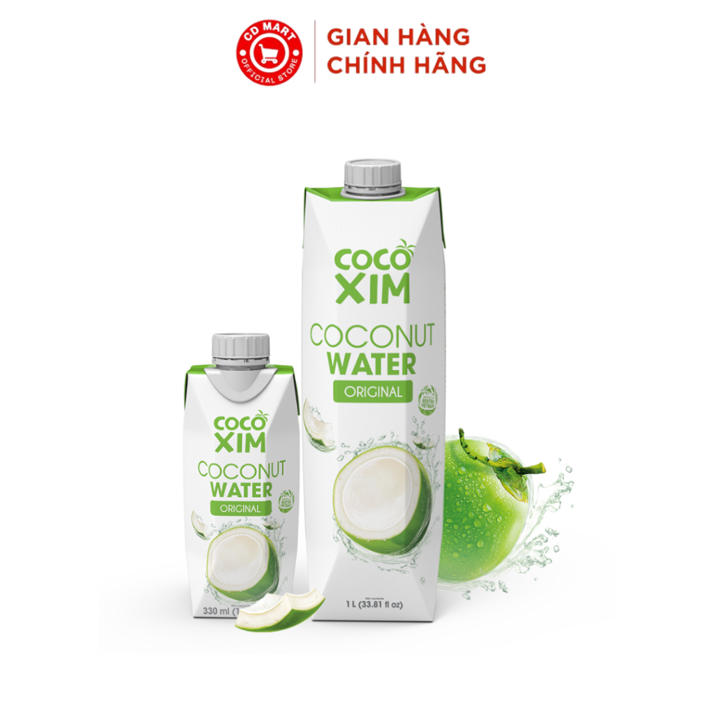 Nước dừa xiêm xanh COCOXIM Coconut Water Original (330ml) | Shopee Việt Nam