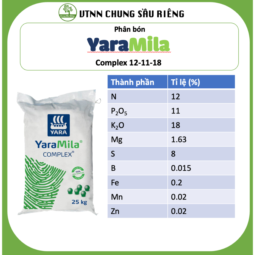 Gói 1kg - 5kg phân bón Yara Complex 12-11-18 | Shopee Việt Nam