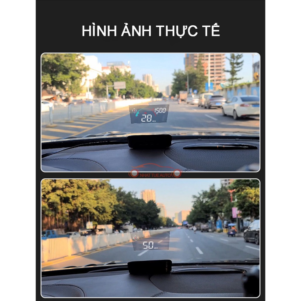 BỘ HIỂN THỊ HUD M22, HỖ TRỢ CẢNH BÁO GIAO THÔNG, CẢNH BÁO VƯỢT QUÁ TỐC ĐỘ BẰNG GIỌNG NÓI TIẾNG ...