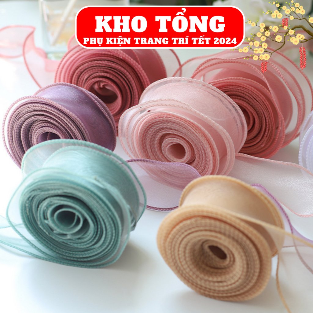 1 cuộn ruy băng không lõi dài hơn 7 mét bản 4cm | Shopee Việt Nam