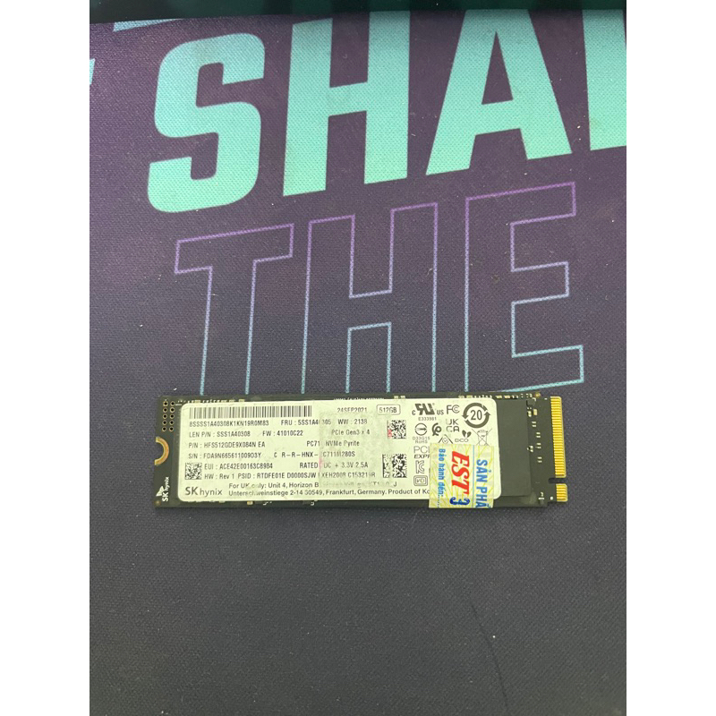 Ổ CỨNG SSD SK HYNIX BC711 512GB NVME Gen 3x4 LIKENEW SK100% | Shopee Việt Nam