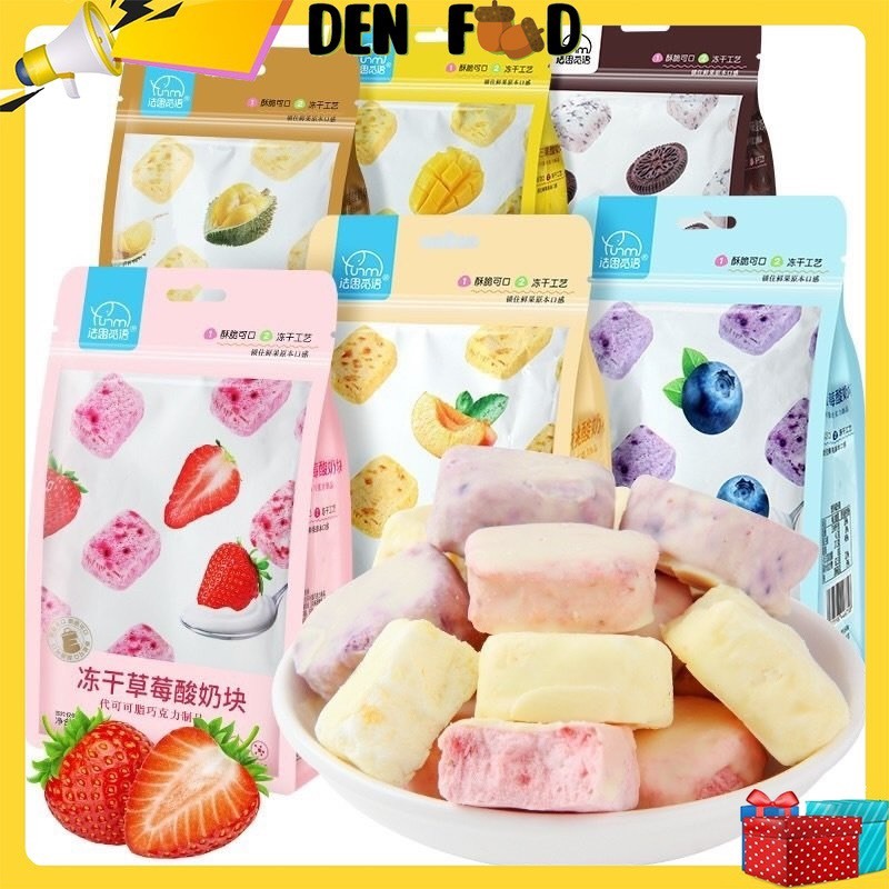 Sữa Chua Khô Sấy Lạnh Trái Cây YUMI 45gr - Ăn Vặt Denfood | Shopee Việt Nam
