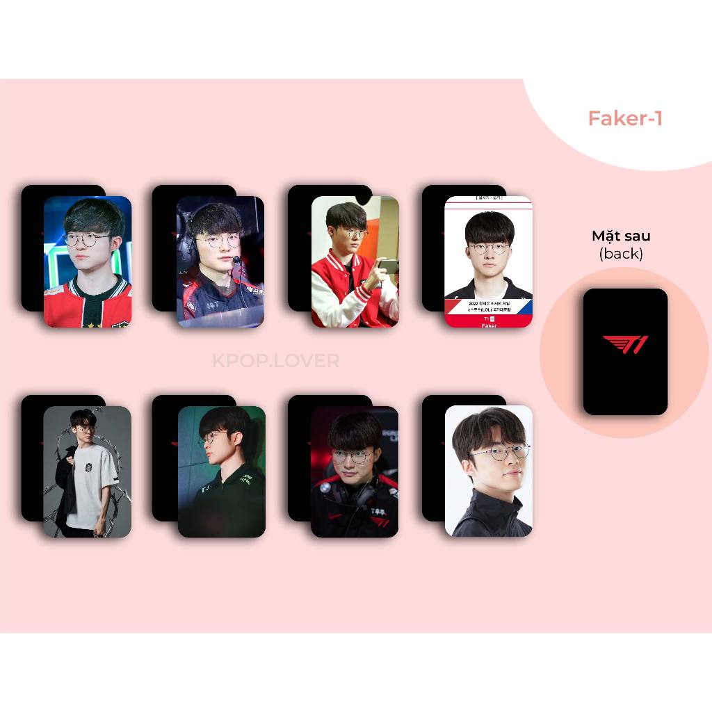 SET 8 CARD ẢNH BO GÓC đội tuyển SKT T1 | Shopee Việt Nam