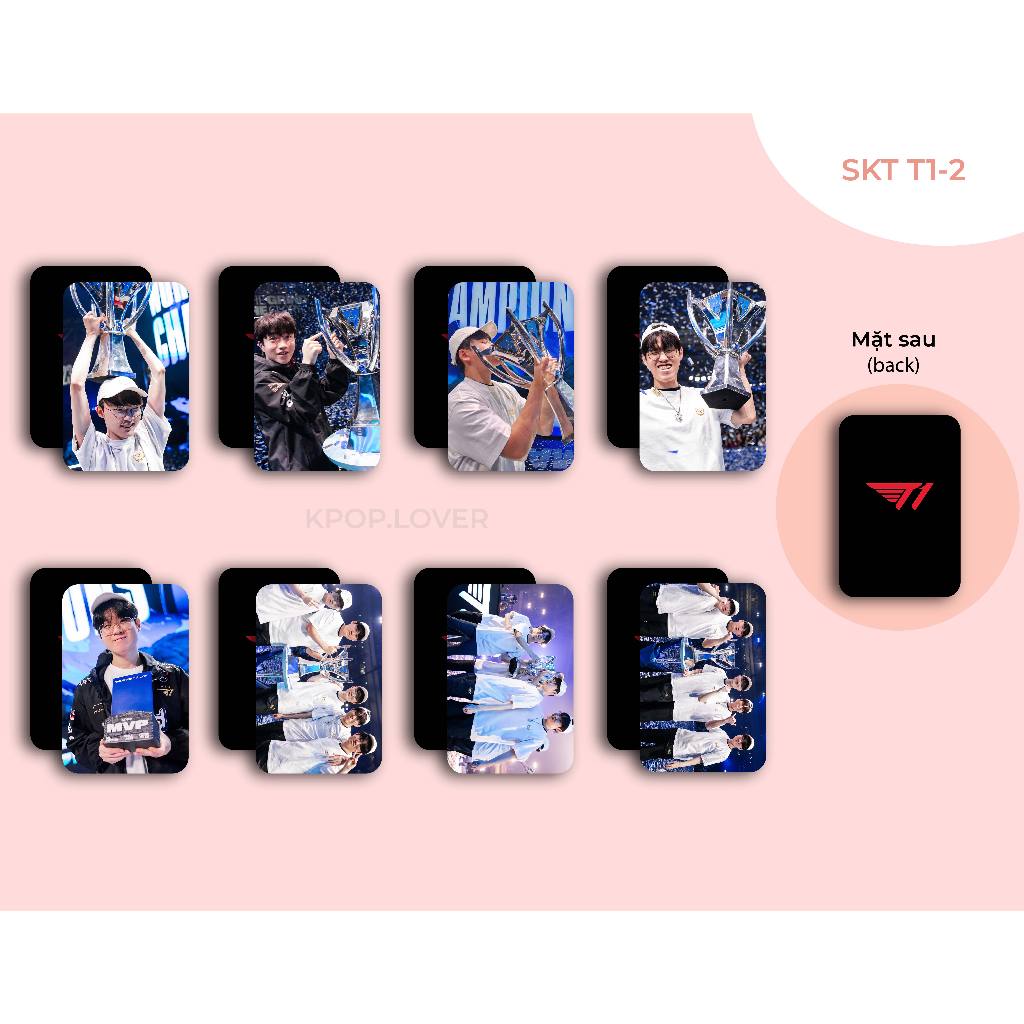 SET 8 CARD ẢNH BO GÓC đội tuyển SKT T1 | Shopee Việt Nam