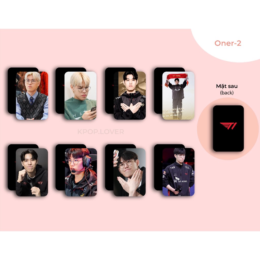 SET 8 CARD ẢNH BO GÓC đội tuyển SKT T1 | Shopee Việt Nam