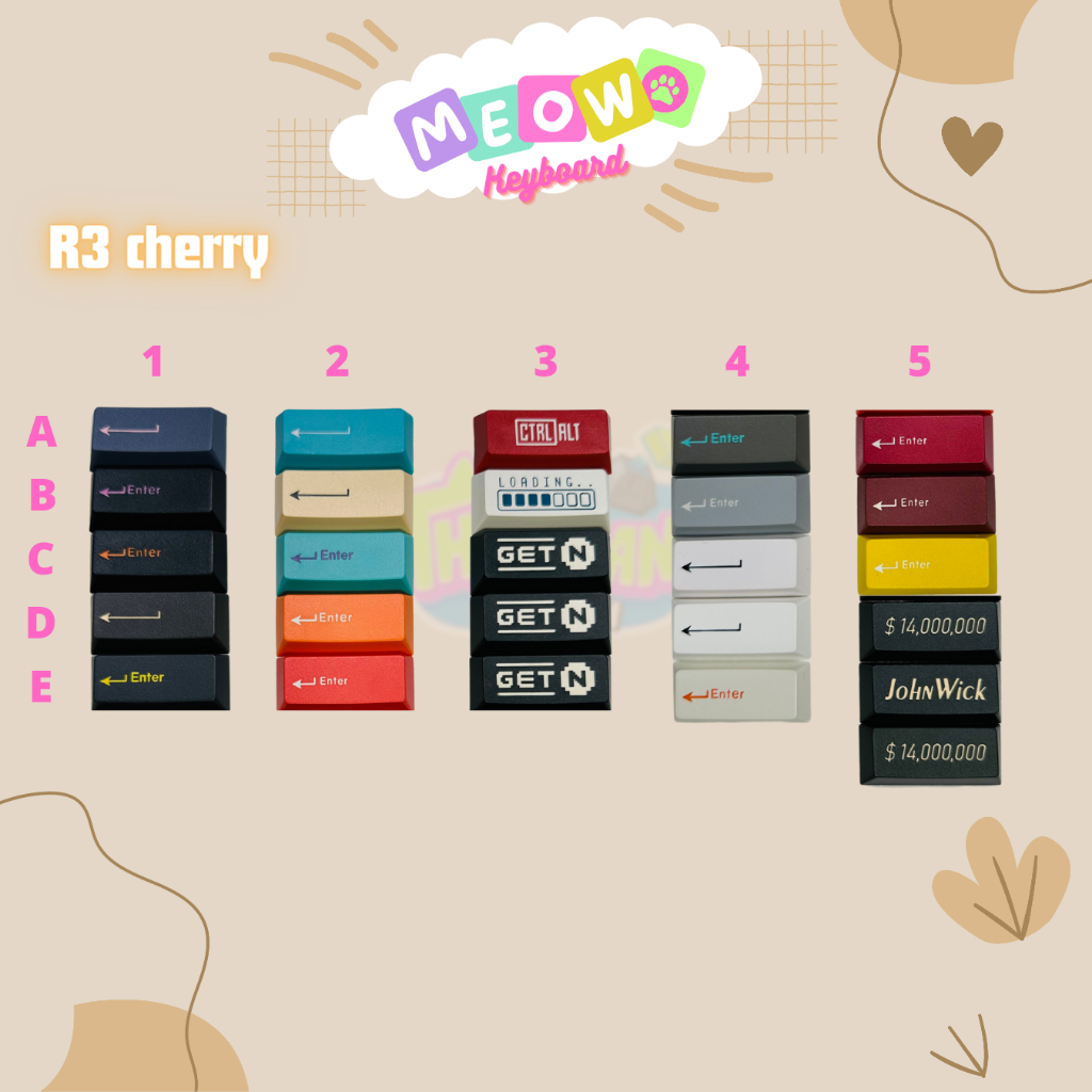 Keycap JTK | ENTER R3 2.25u | Keycap lẻ | Mod JTK | Hàng grab | Double shoot | Chính hãng JTK ...