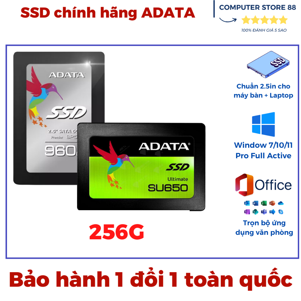 Ổ cứng SSD chuẩn 2.5in chính hãng ADATA 120G 240G 480G sức khoẻ tốt + Cài win miễn phí | Shopee ...