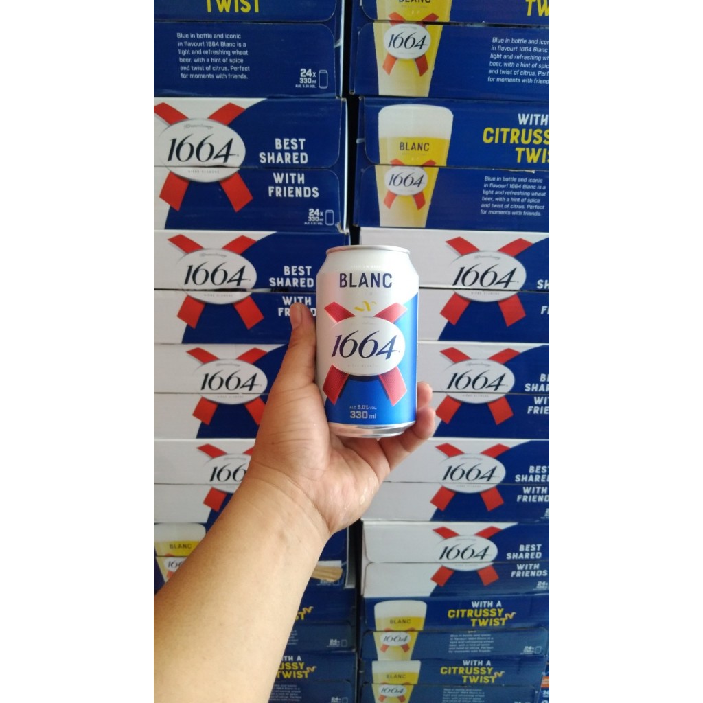 Tặng Kèm Ngay 4 Ly Khi Mua Bia 1664 Blance 330ml (24lon) [ Ship Nhanh ...