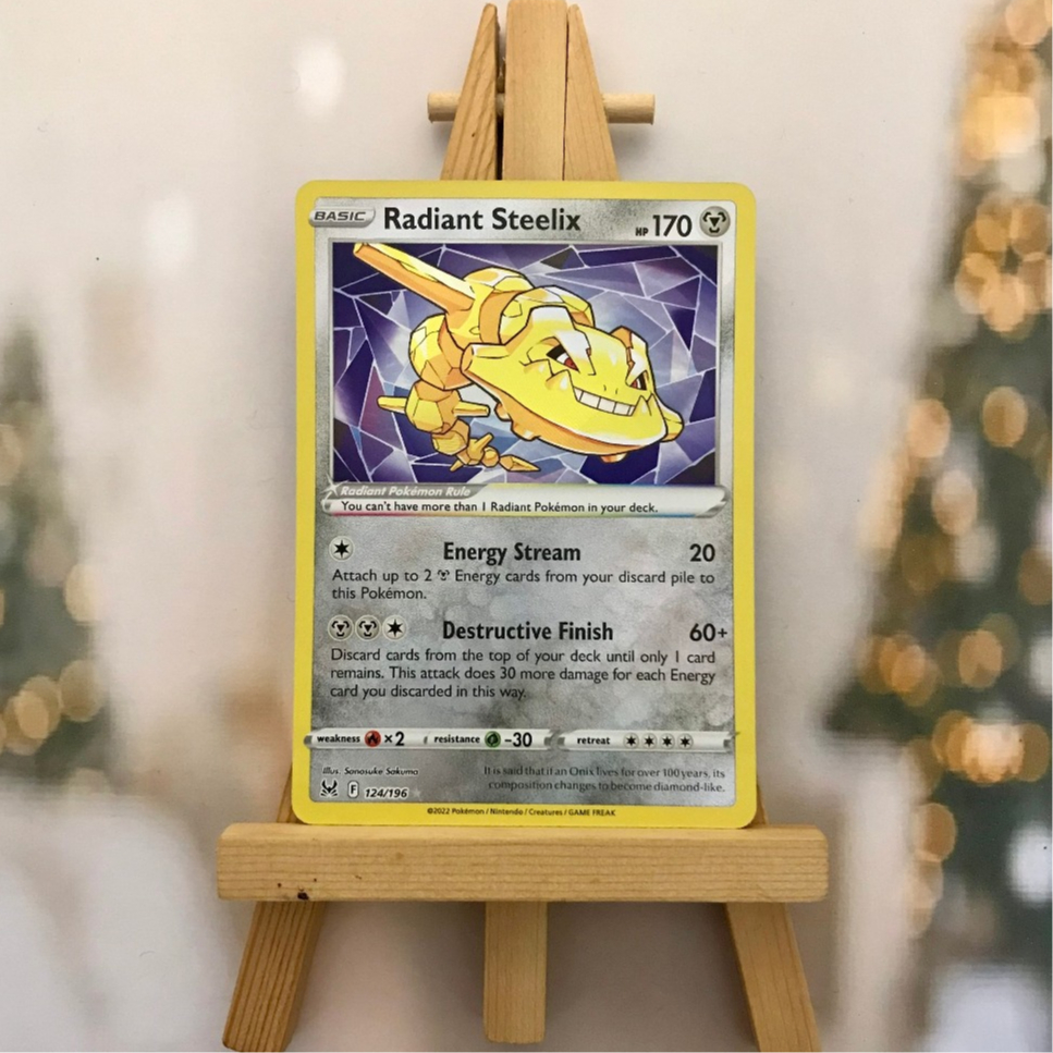 Thẻ hình Pokemon Radiant Steelix 124/196 - Lá bài lẻ Radiant Rare tiếng ...