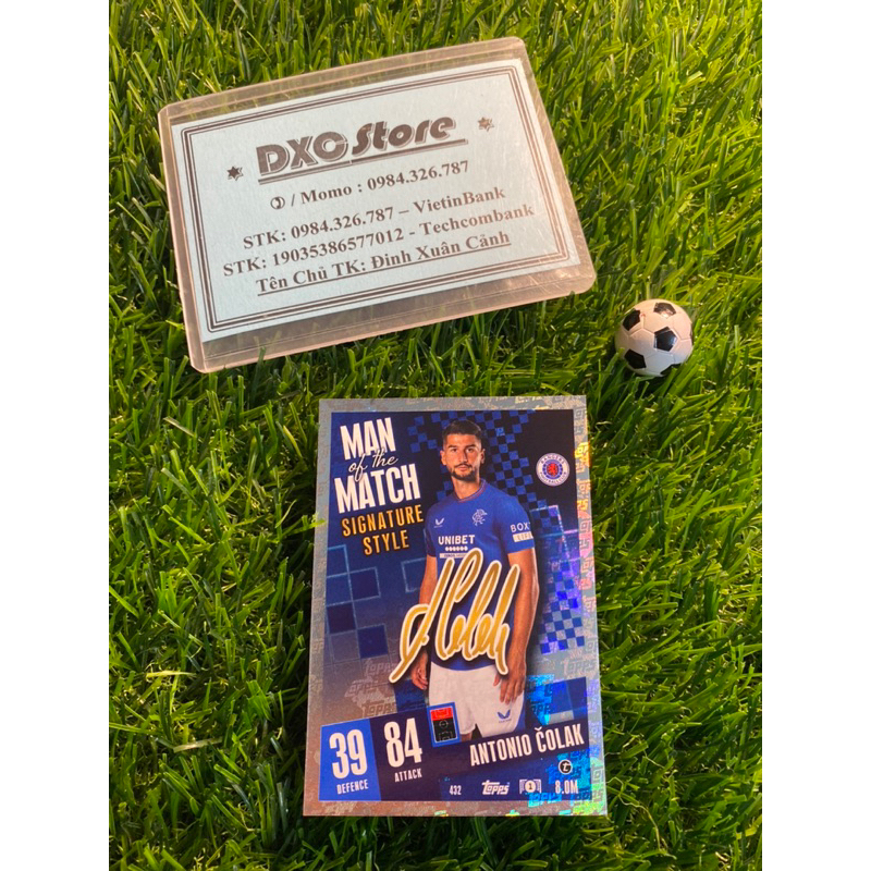 THẺ LẺ - MAN OF THE MATCH - SIGNATURE STYLE - TOPPS MATCH ATTAX 2023/ ...