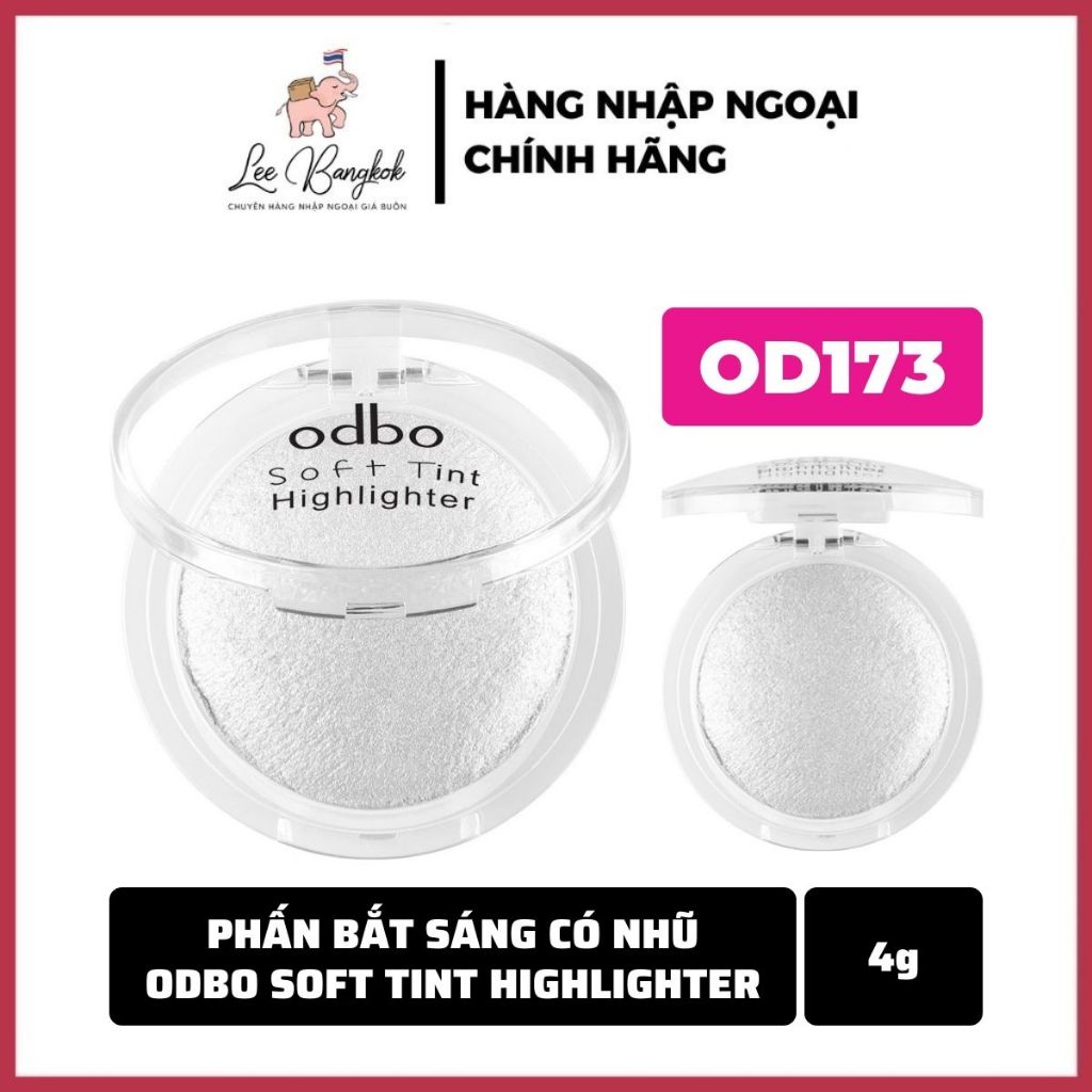 [Chuẩn Thái] Phấn Bắt Sáng Mini Tạo Khối Odbo Soft Tint Hightlighter Highlight Tròn OD173 Có Nhũ ...