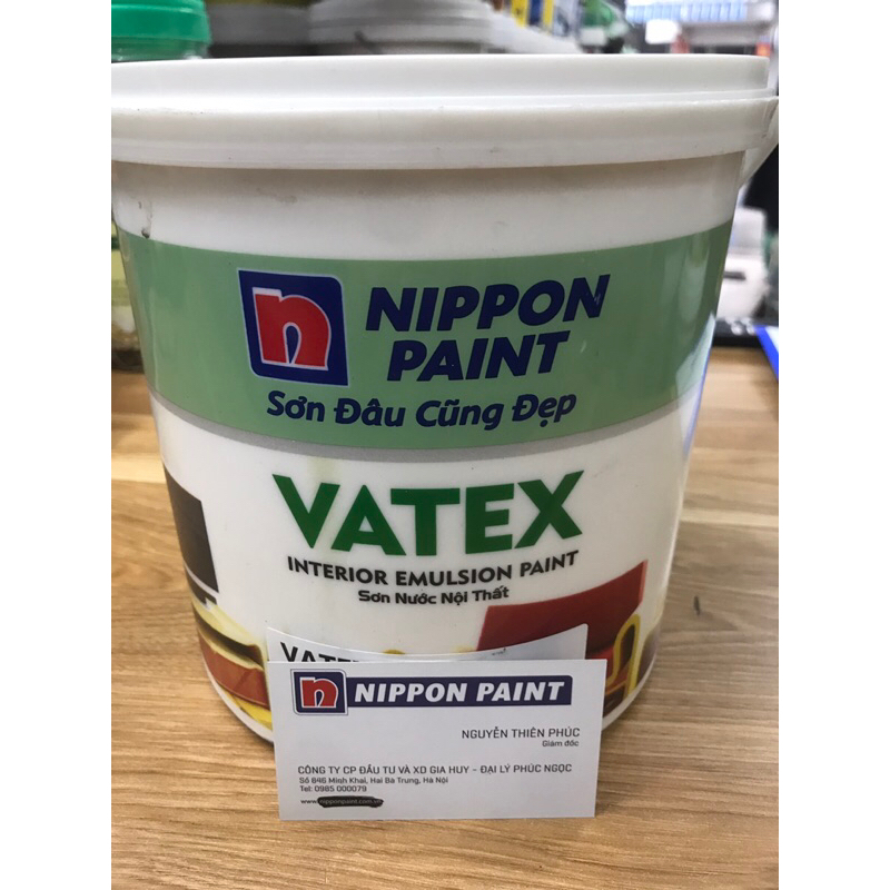 Sơn Nippon Vatex 9102 (đóng gói 4,8kg)mầu trắng là sơn nước nước nội thất dùng để bảo vệ và ...