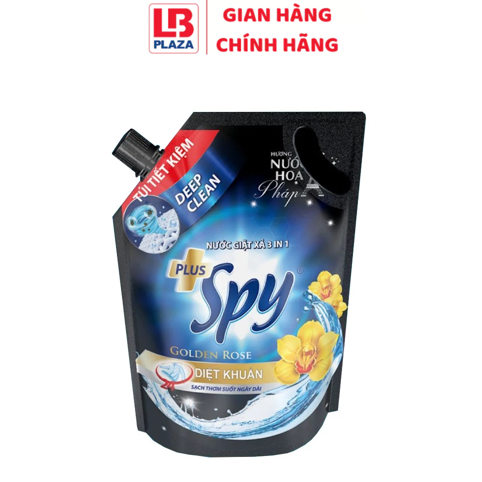 Nước giặt xả SPY Deep Clean Plus Golden Rose Túi 2400ml | Shopee Việt Nam