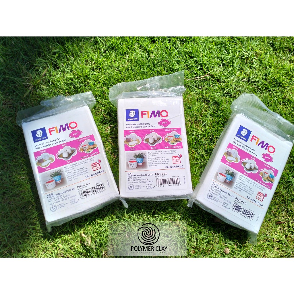 Đất sét nung Polymer Clay Fimo Soft White (454g) | Shopee Việt Nam