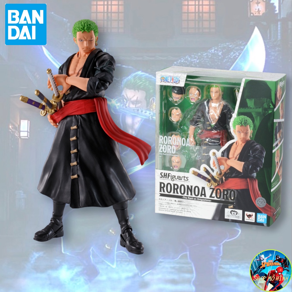 Mô Hình SHF Roronoa Zoro Shf Zoro One Piece chính hãng Bandai | Shopee ...