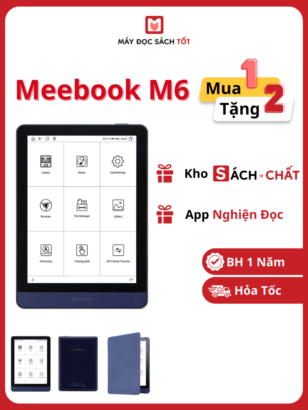 Máy đọc sách Meebook M6, Mới Nguyên Seal ( Tặng kho Sách Chất, tặng app Nghiện Đọc) | Shopee ...