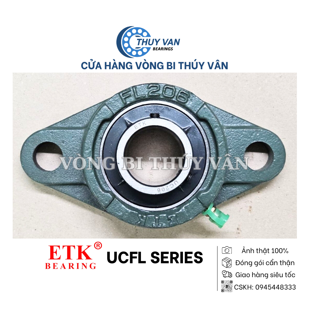 Gối đỡ vòng bi bạc đạn UCFL 204 205 206 207 hãng ETK | Shopee Việt Nam