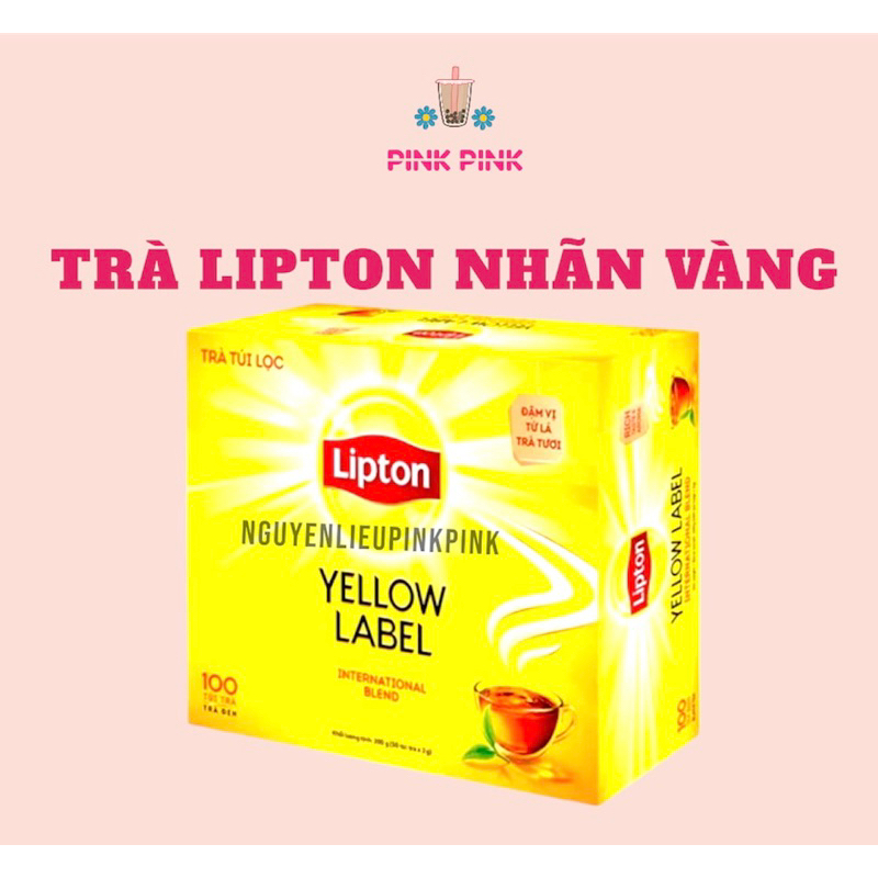 Trà Lipton - Cozy Nhãn Vàng ( hộp 100 gói ) Từ Pink Pink Nguyên Liệu & Dụng cụ Pha Chế Đồ Uống ...