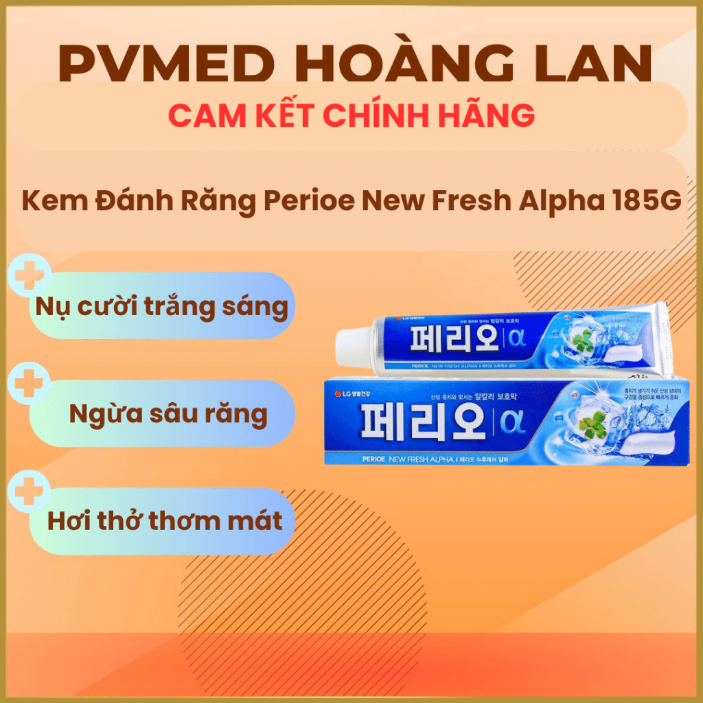 Kem Đánh Răng Perioe New Fresh Alpha 185g | Shopee Việt Nam