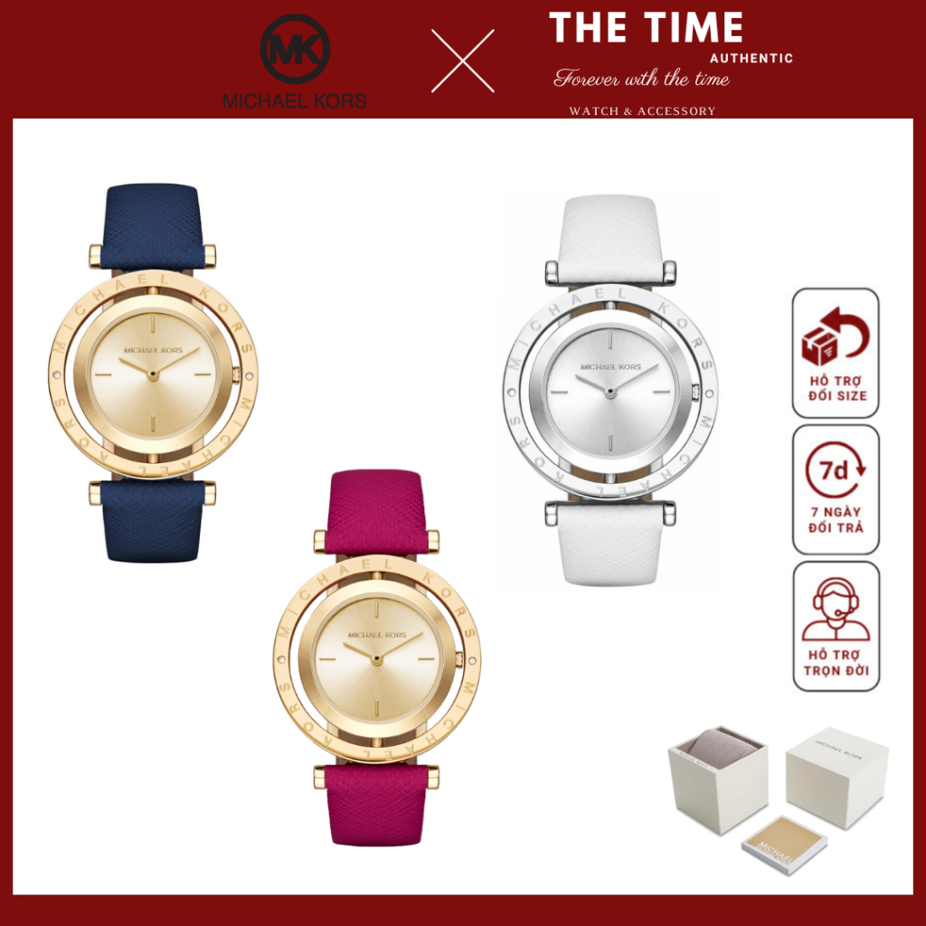 Đồng hồ MK Nữ Authentic - Đồng hồ Michael Kors Nữ Authentic MK2524 Dây ...